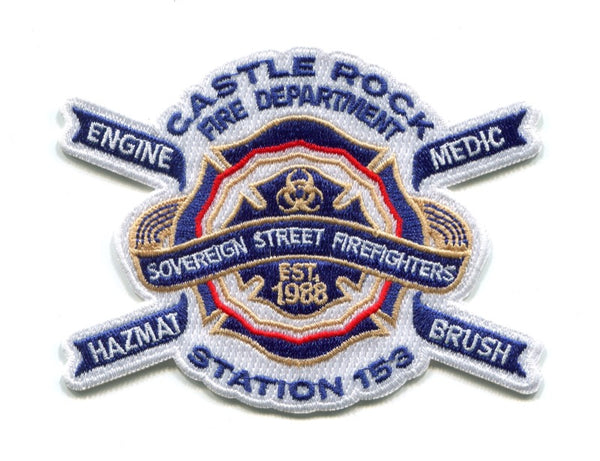 Castle Rock Fire Rescue Department Station 153 Patch Colorado CO ...