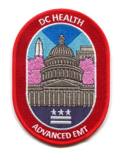 DC Health Advanced Emergency Medical Technician EMT EMS Patch Washingt ...