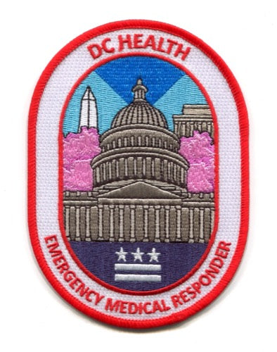 DC Health Emergency Medical Responder EMR EMS Patch Washington DC ...
