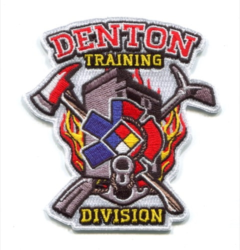 Denton Fire Department Training Division Patch Texas TX – 911Patches.com