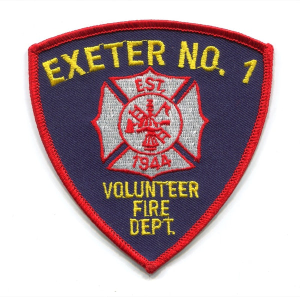 Exeter Number 1 Volunteer Fire Department Patch Rhode Island RI ...