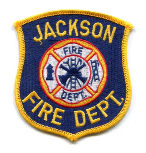 Jackson Fire Department Patch Michigan MI v3 – 911Patches.com