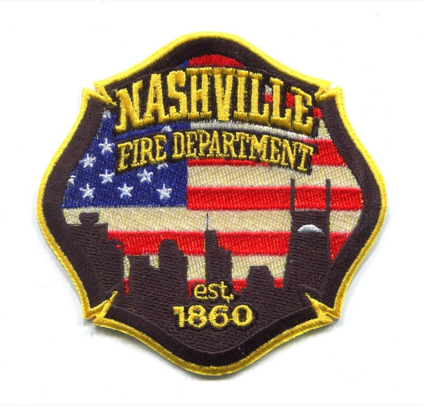 Nashville Fire Department Patch Tennessee TN v7 – 911Patches.com