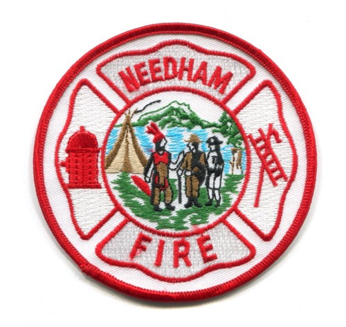 Needham Fire Department Patch Massachusetts MA – 911Patches.com
