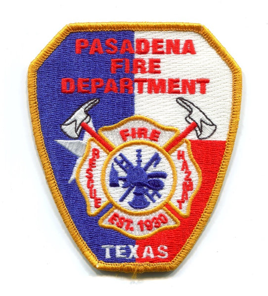 Pasadena Fire Department Patch Texas TX v5 – 911Patches.com