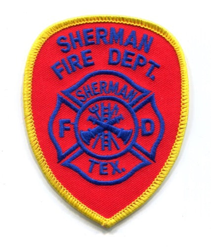 Sherman Fire Department Patch Texas TX v3 – 911Patches.com