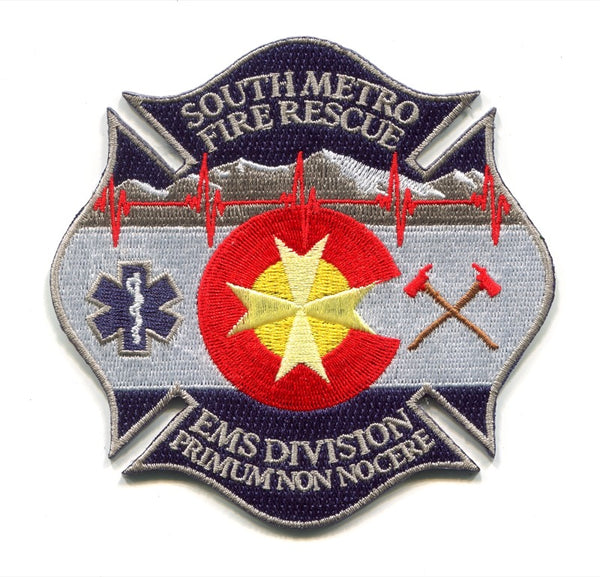 South Metro Fire Rescue Department EMS Division Patch Colorado CO v2 ...