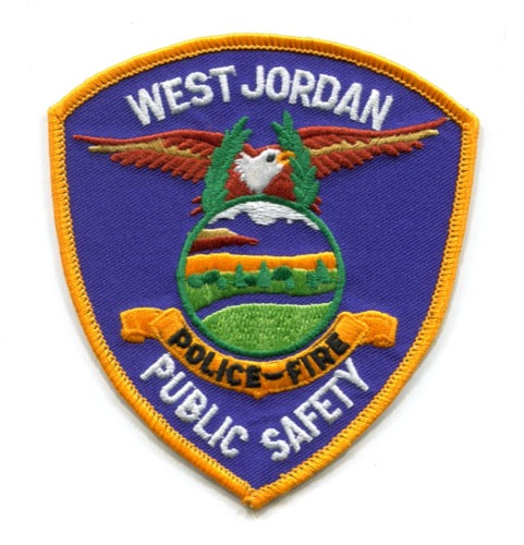 West Jordan Public Safety Department Police Fire Patch Utah UT v2 ...