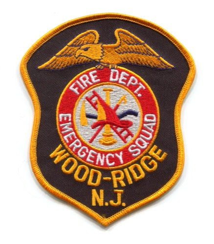 Wood-Ridge Fire Department Emergency Squad Patch New Jersey NJ ...