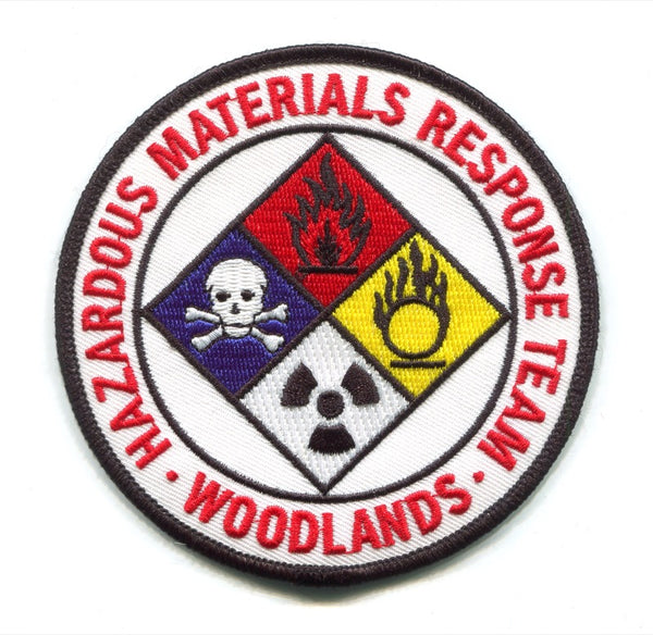 Woodlands Fire Department Hazardous Materials HazMat HMRT Patch Texas ...