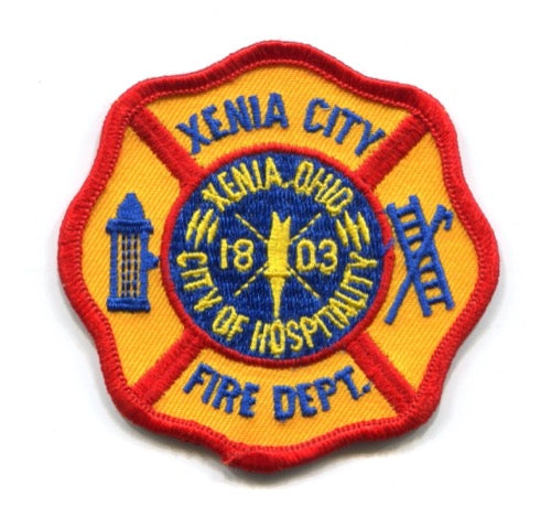Xenia City Fire Department Patch Ohio OH – 911Patches.com