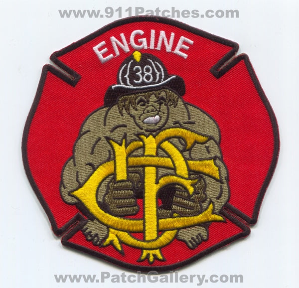 Chicago Fire Department Engine 38 Patch Illinois IL – 911Patches.com