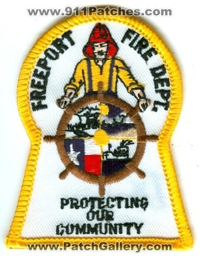 Freeport Fire Department Patch Texas TX v2 – 911Patches.com