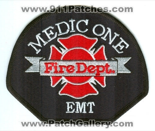 Medic One Fire Department EMT Pierce County District EMS Patch Washing ...