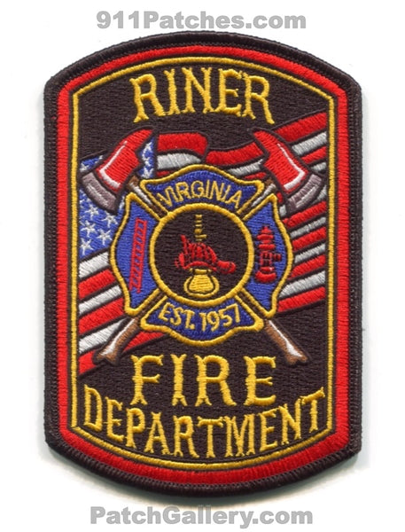Riner Fire Department Patch Virginia VA – 911Patches.com
